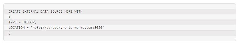 SQL Server 2016 Polybase Setup
