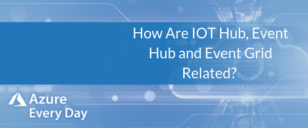 How Are IOT Hub, Event Hub and Event Grid Related?