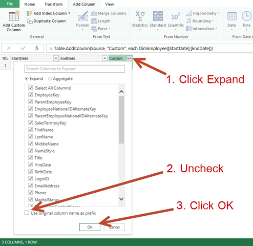 Power Query – Controlling M Query Functions w/ User Driven Parameters