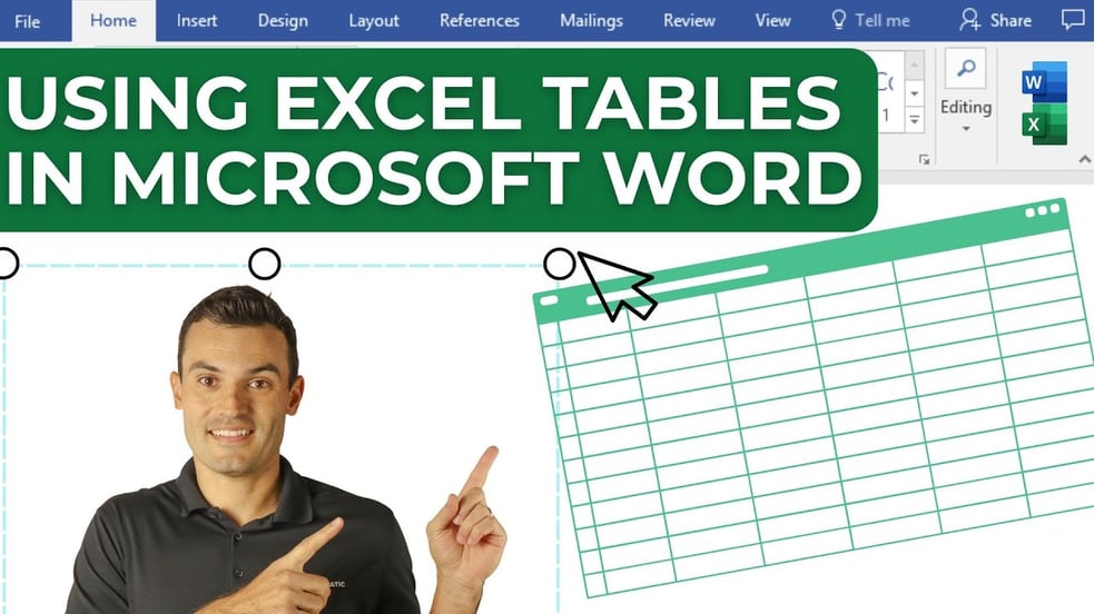 Learn How to Use Tables from Excel in YOUR Documents | Microsoft Word ...